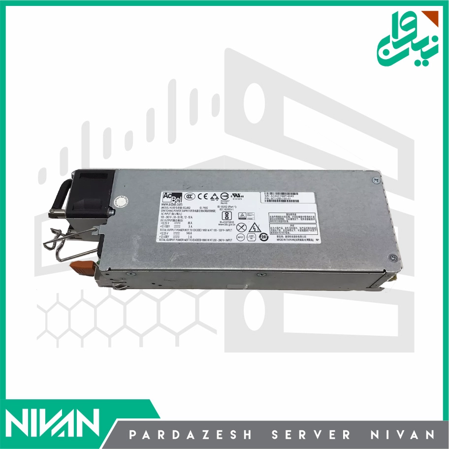 پاور یونیتی Dell EMC Unity 480/680 1800 Watt Power Supply - پردازش سرور ...